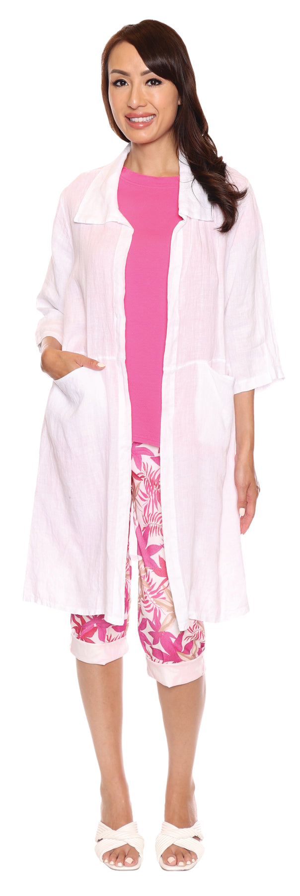 Papa Top - Open Cover Up - White – Cloth